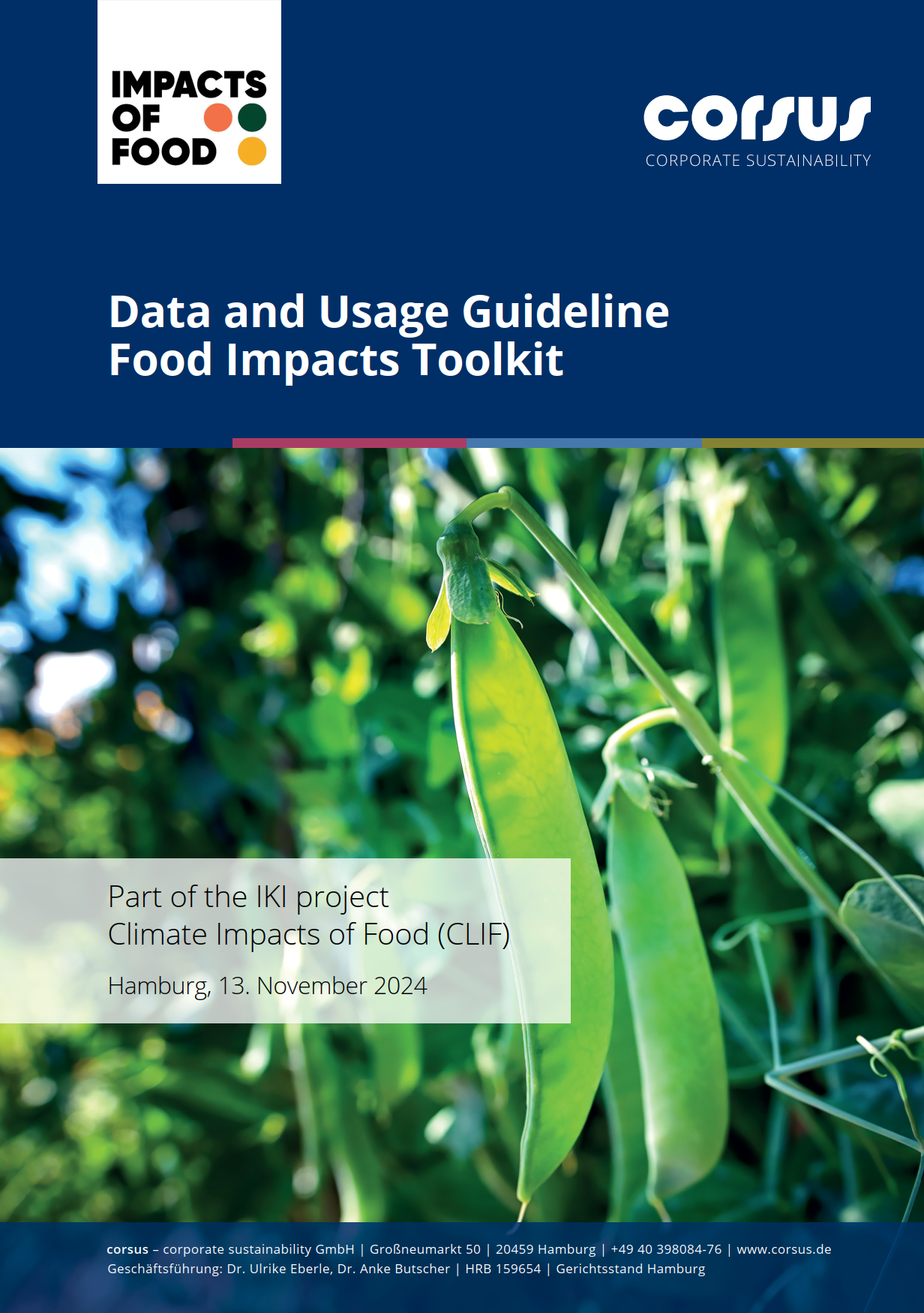 Food Impact Toolkit, Guidelines on Data and Usage - Food Impacts
